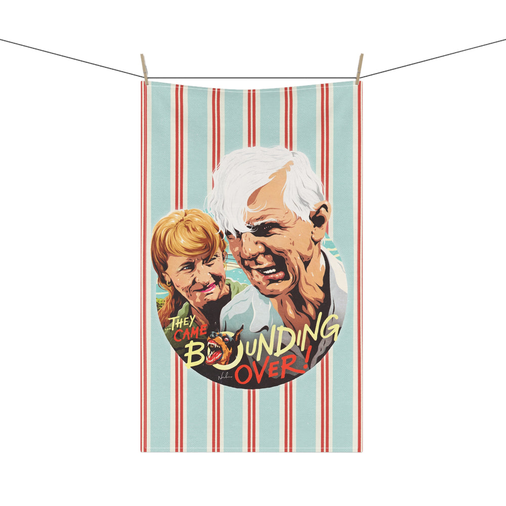 THEY CAME BOUNDING OVER! - Tea Towel – nordacious art