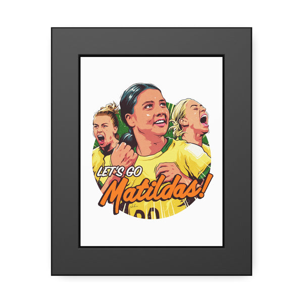 Let's Go Matildas! - Framed Paper Posters – nordacious art