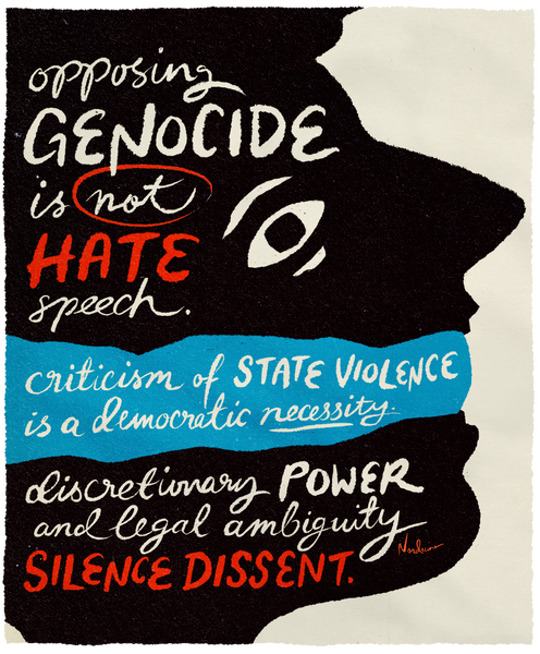 Opposing Genocide Is Not Hate Speech - Poster Print (Digital Download ...