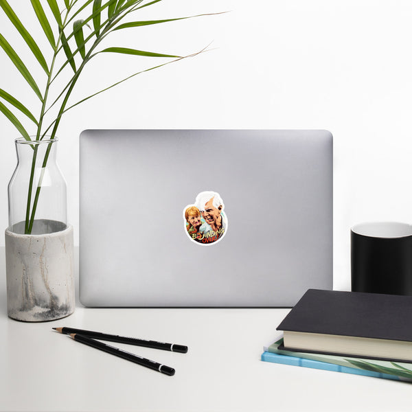 THEY CAME BOUNDING OVER! - Kiss-Cut Stickers – nordacious art